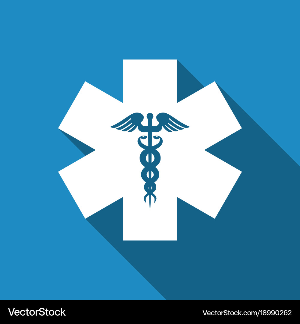 Medical Cross Symbol With Snake