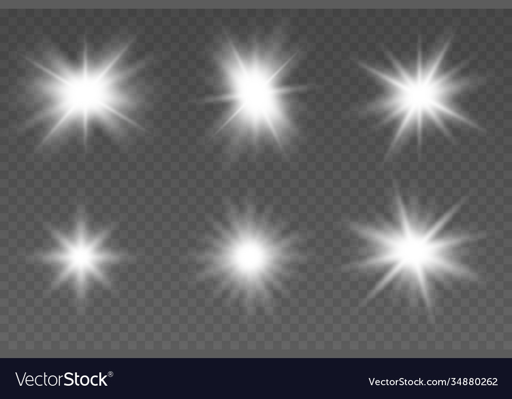 Glow set Royalty Free Vector Image - VectorStock