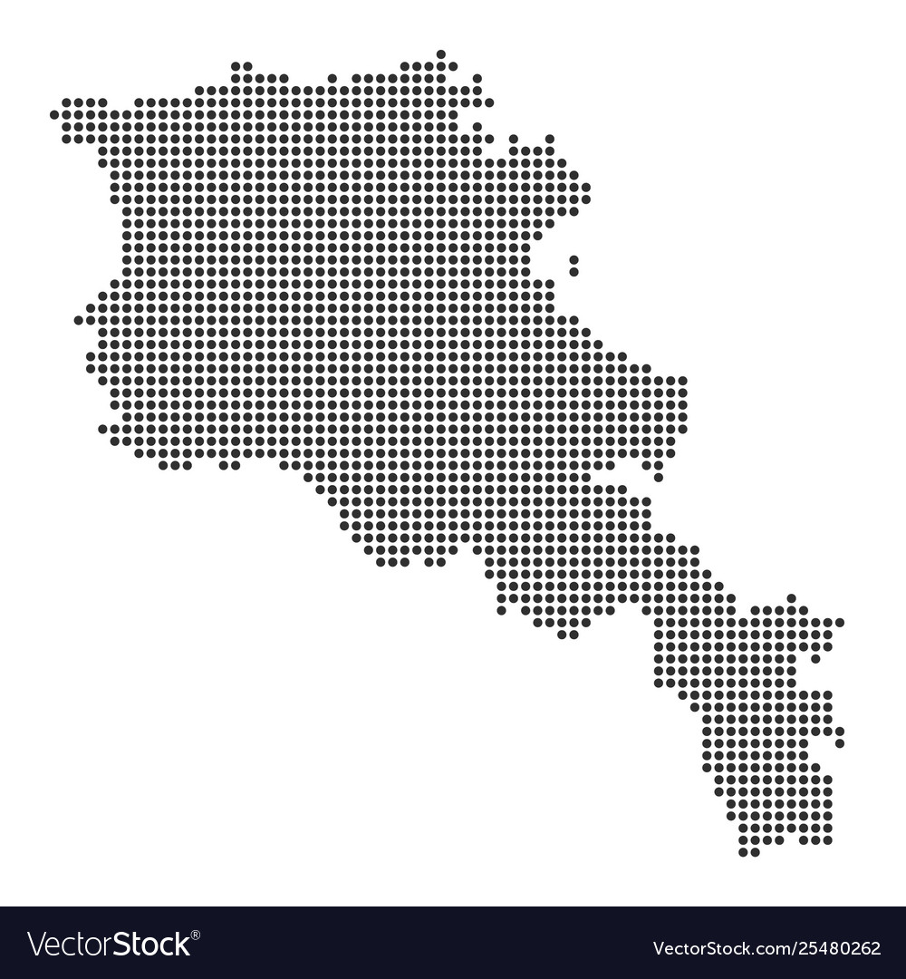 Map with dot Royalty Free Vector Image - VectorStock
