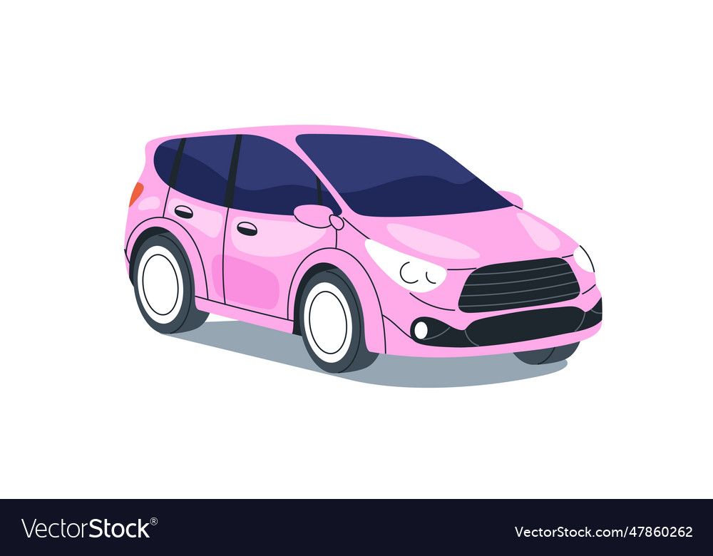 Passenger car hatchback body abstract auto Vector Image