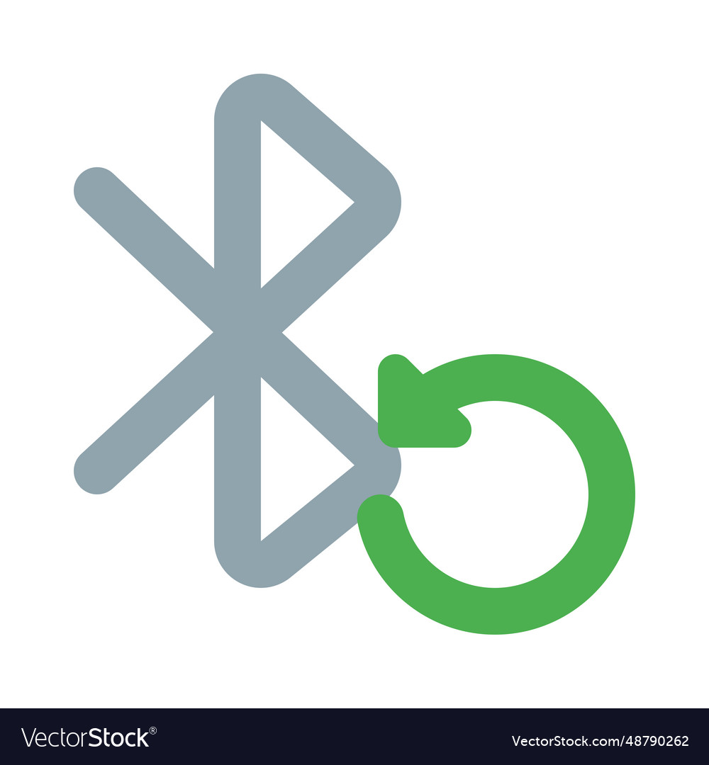 Reloading bluetooth for identify recognition Vector Image