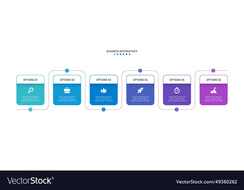 Timeline infographic with infochart modern Vector Image