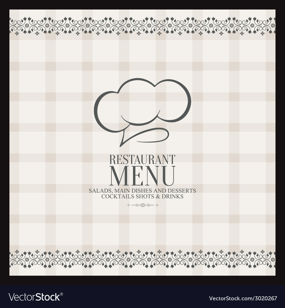 Abstract menu background with some special objects