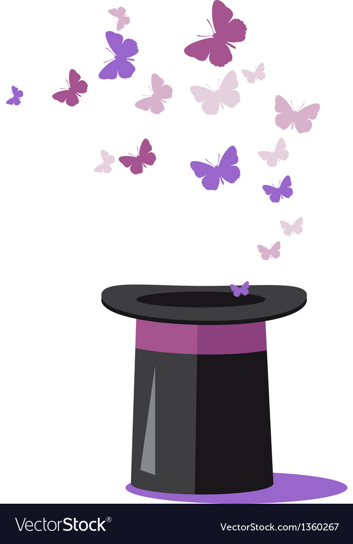 Magic hat set 01 Royalty Free Vector Image - VectorStock