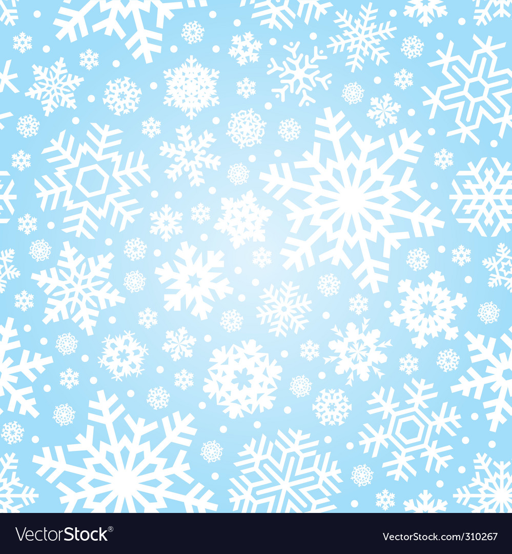 Snowflakes pattern Royalty Free Vector Image - VectorStock