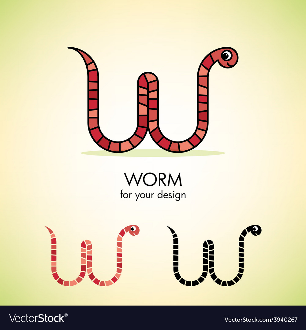 Worm icon Royalty Free Vector Image - VectorStock