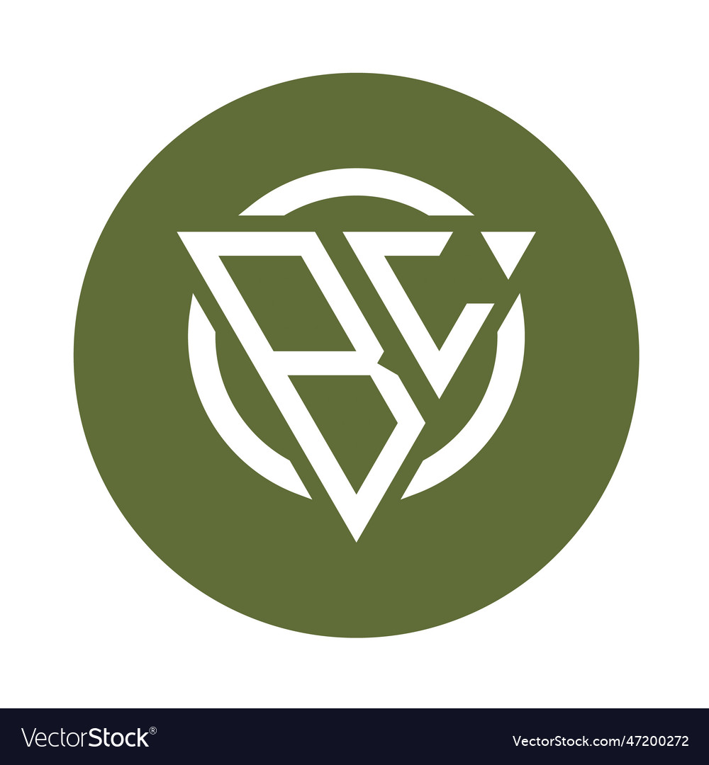 Creative simple initial monogram bc logo designs Vector Image