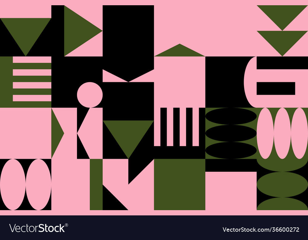 Deconstructed abstract pattern design Royalty Free Vector