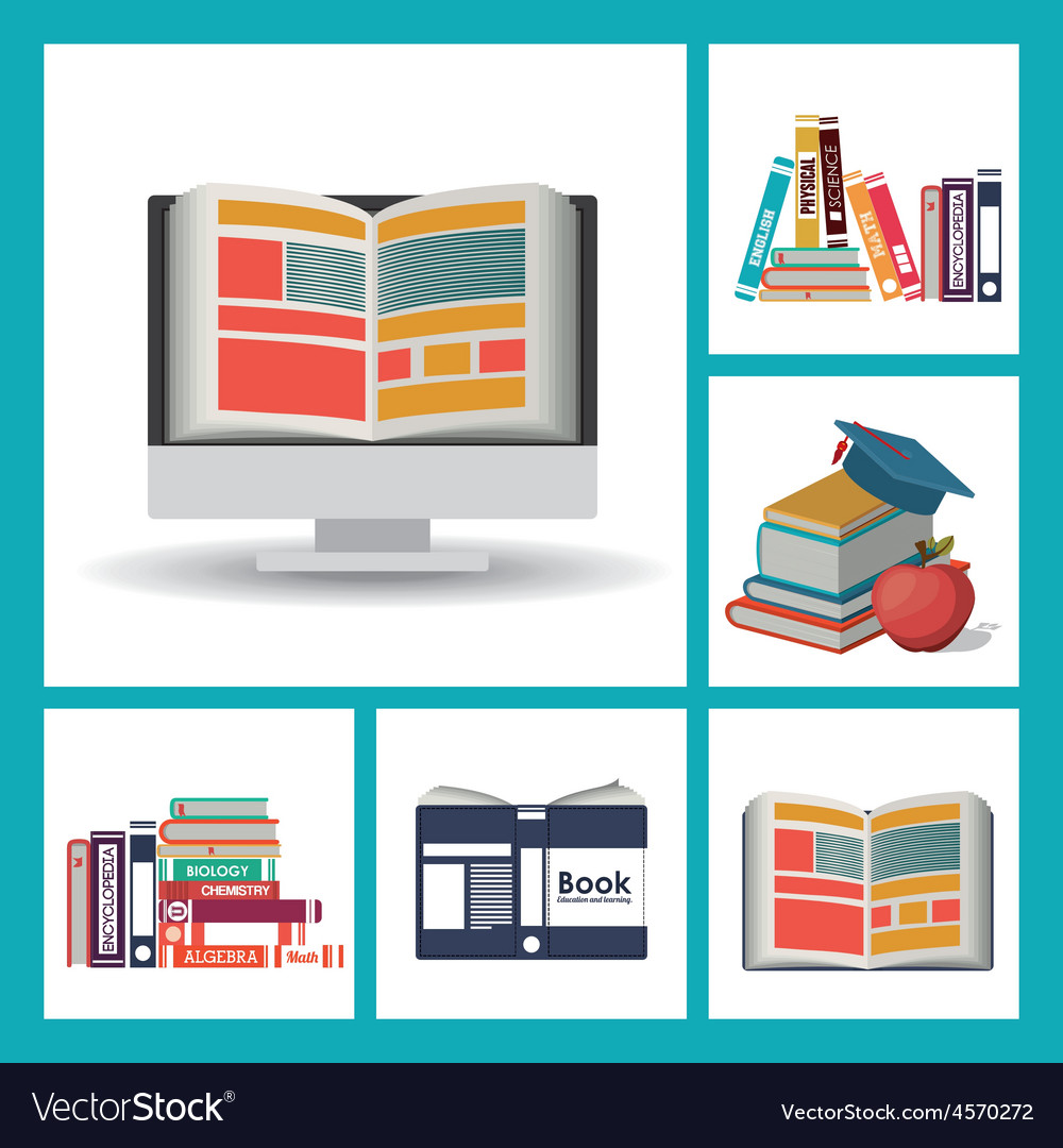 E-learning design Royalty Free Vector Image - VectorStock