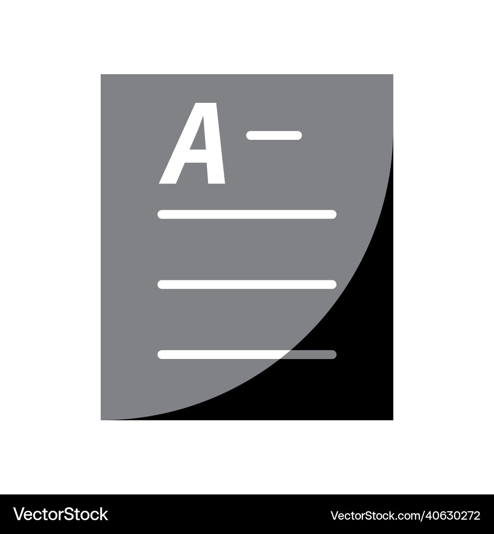 Graphic of document icon Royalty Free Vector Image