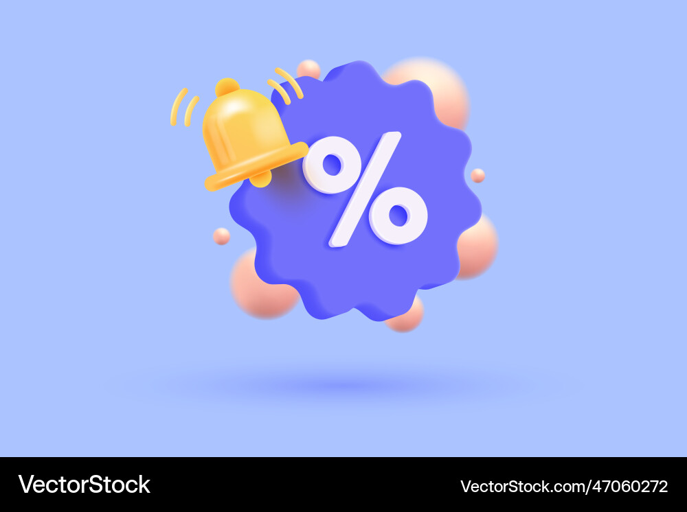Modern 3d of price label Royalty Free Vector Image