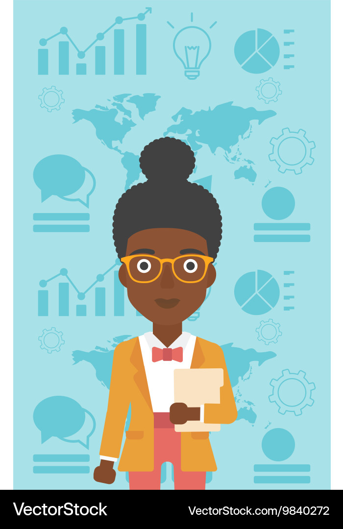 Successful business woman Royalty Free Vector Image