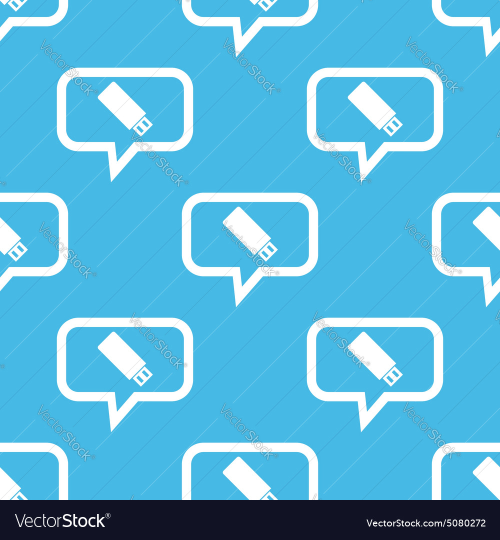 Usb stick message pattern Royalty Free Vector Image