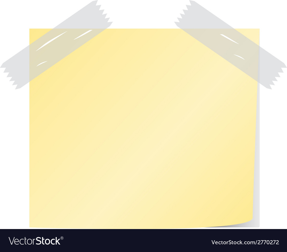 Yellow post Royalty Free Vector Image - VectorStock