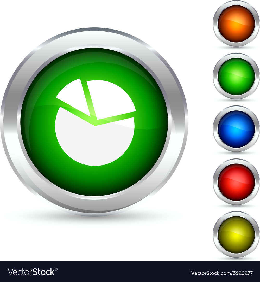 Diagram button Royalty Free Vector Image - VectorStock