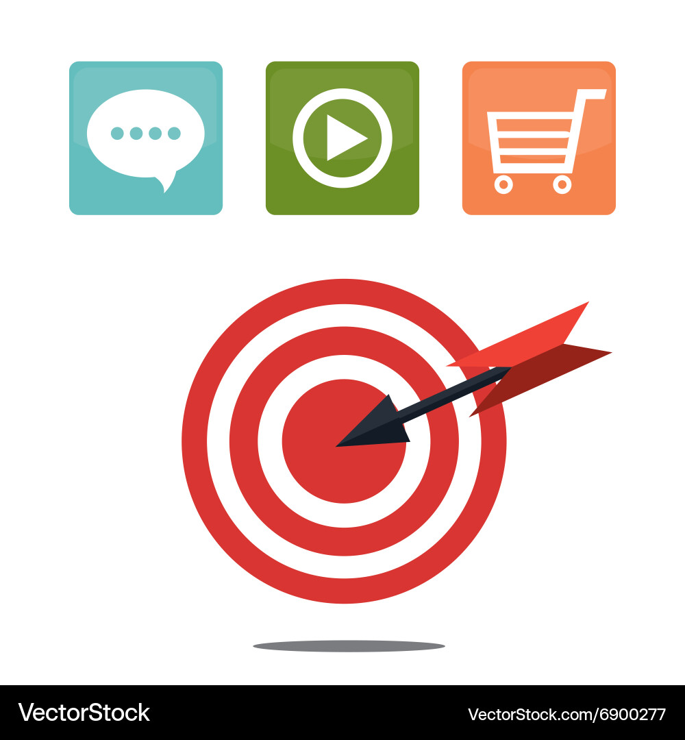 Digital marketing and advertising Royalty Free Vector Image