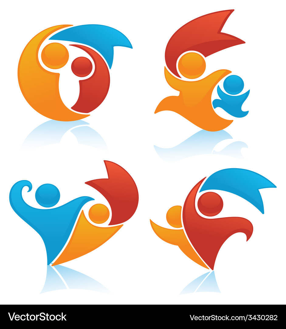 Aggressive people Royalty Free Vector Image - VectorStock
