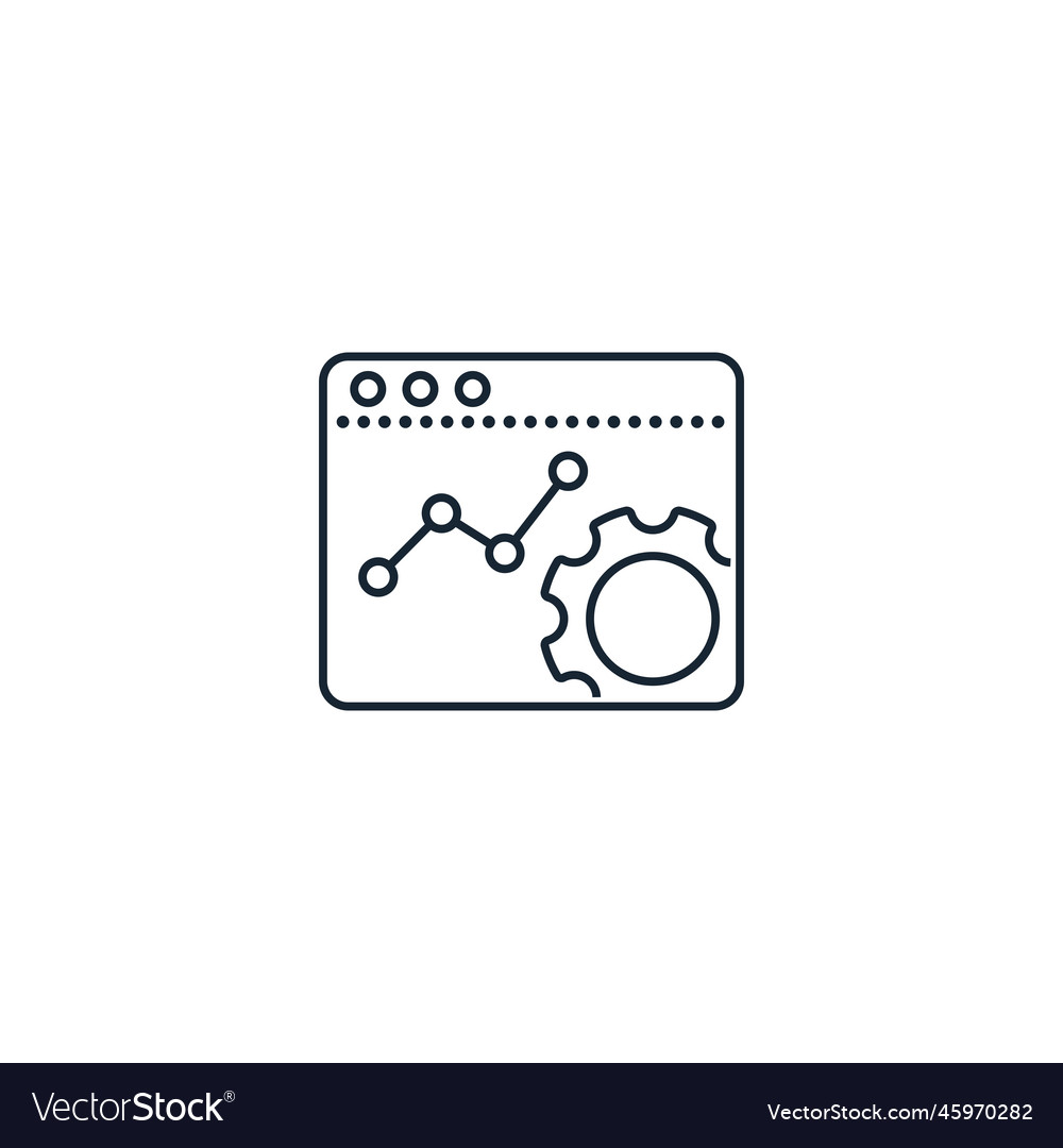 Analytics app creative icon from Royalty Free Vector Image
