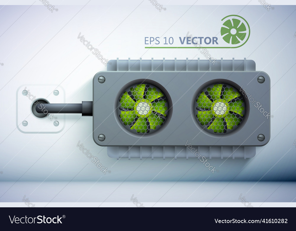 Cooling system elements Royalty Free Vector Image