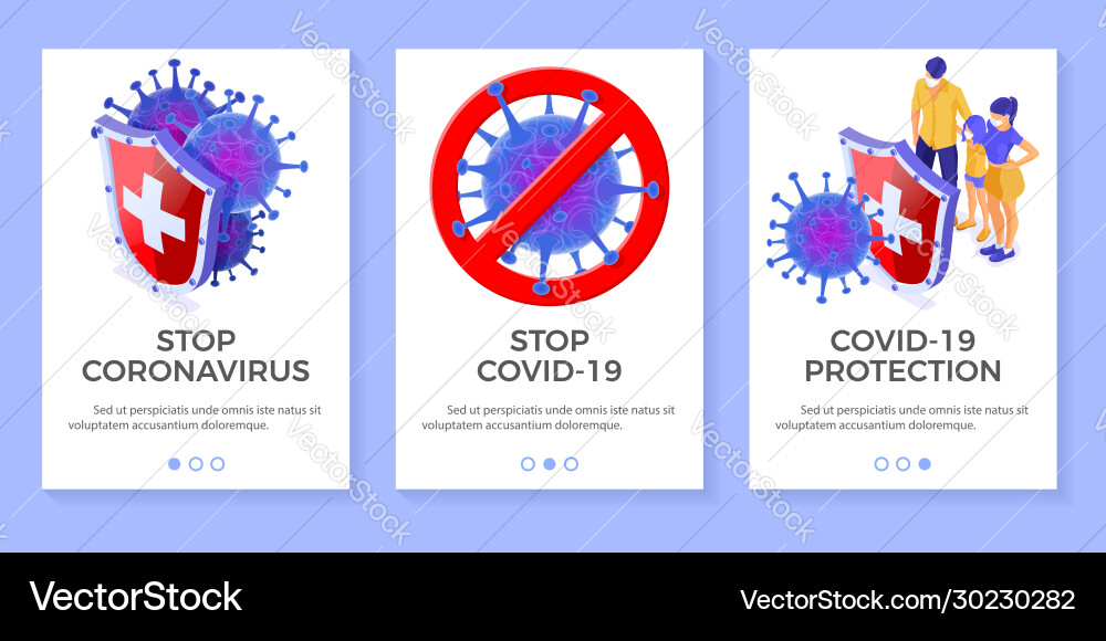 Covid-19 stop 2019-ncov coronavirus Royalty Free Vector