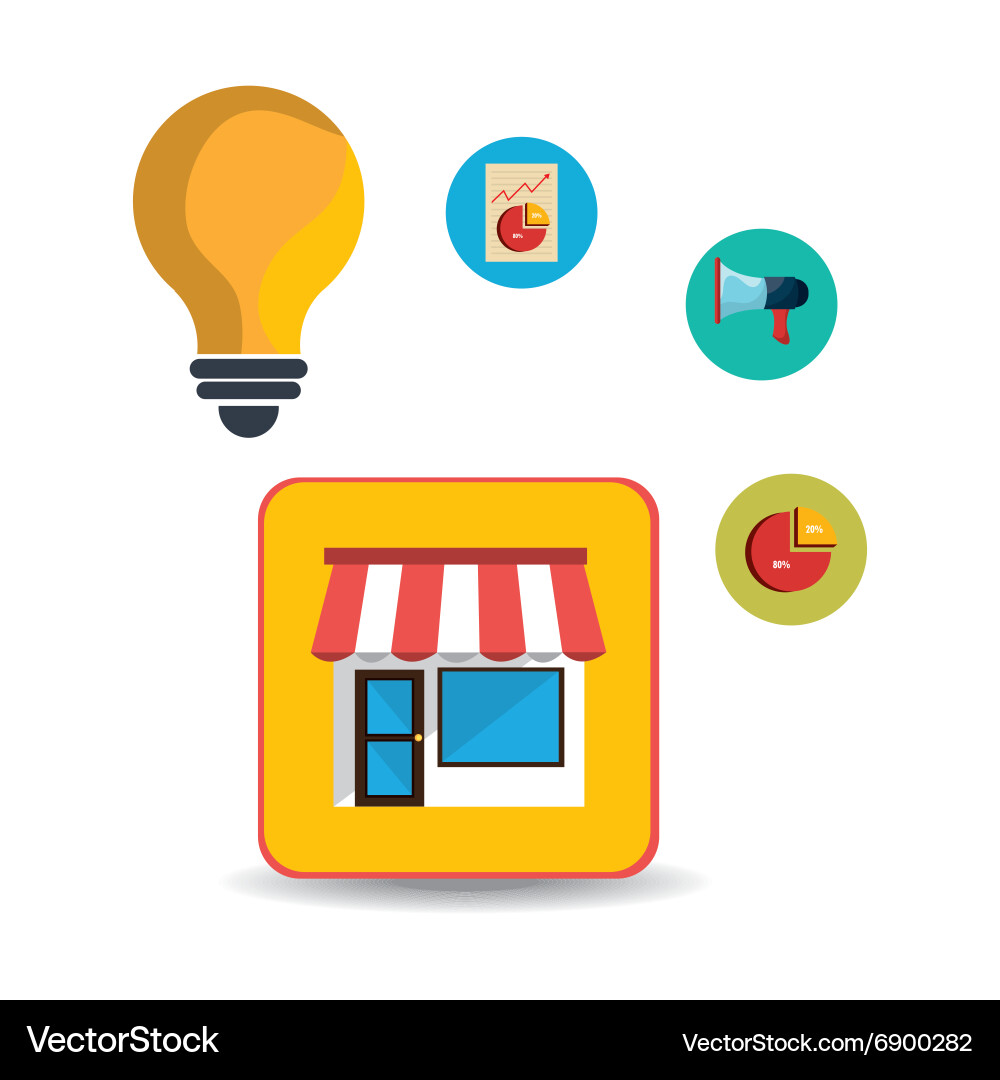 Digital marketing and advertising Royalty Free Vector Image