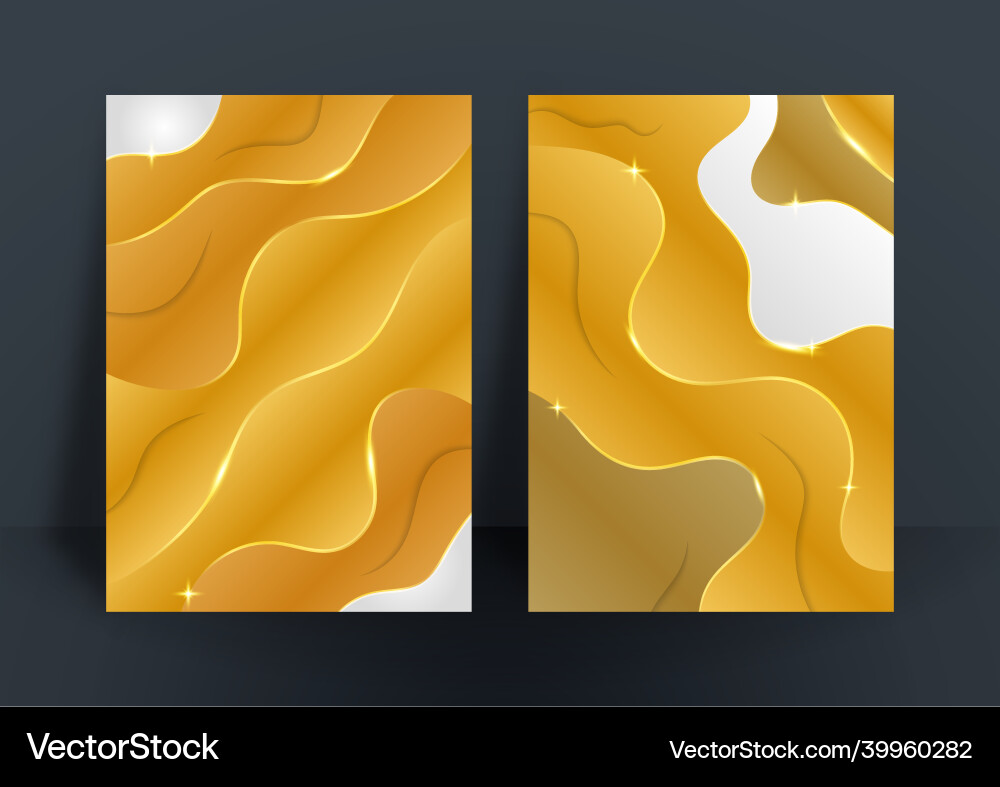 Elegant luxury shiny gold abstract background Vector Image