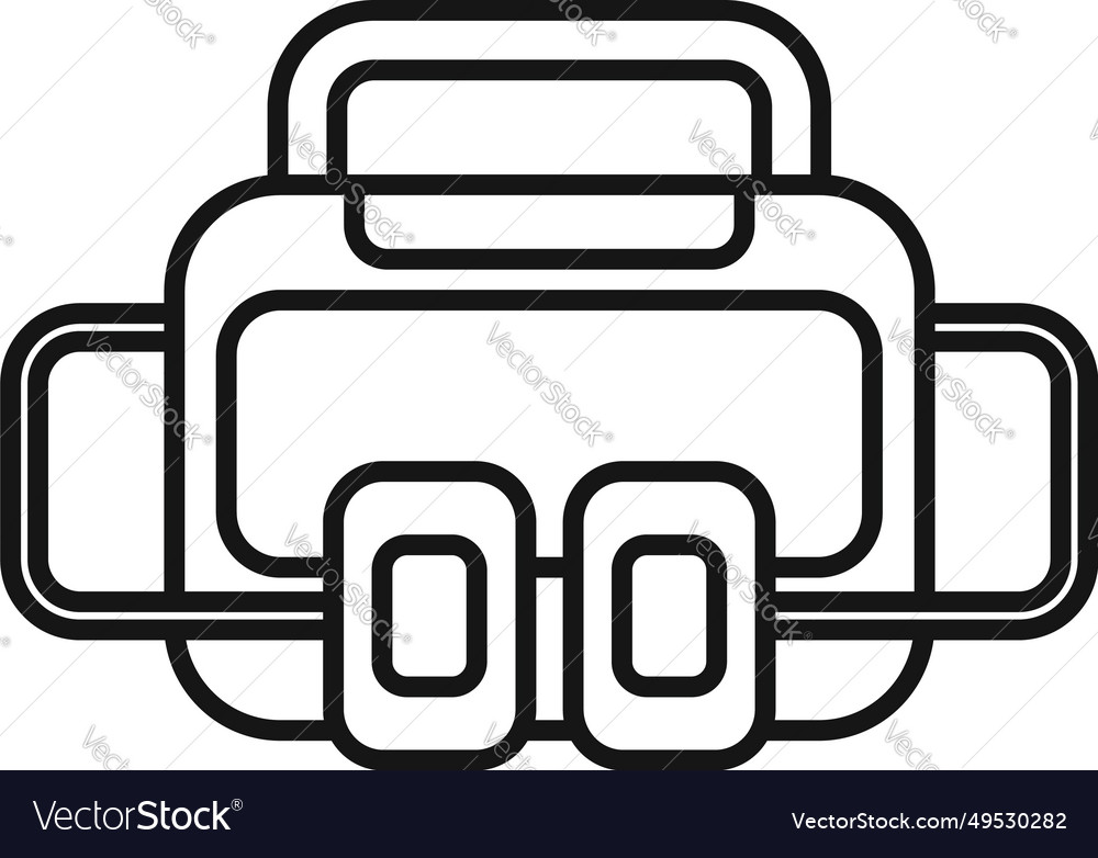 Ems defibrillator icon outline automatic Vector Image