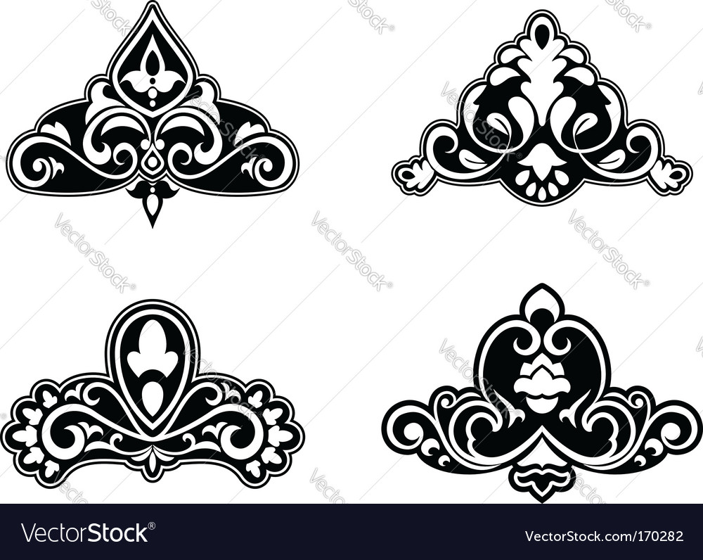 Flower patterns and borders Royalty Free Vector Image