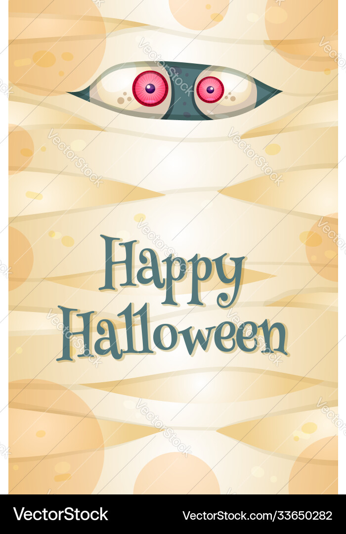 Happy halloween greeting card template Royalty Free Vector