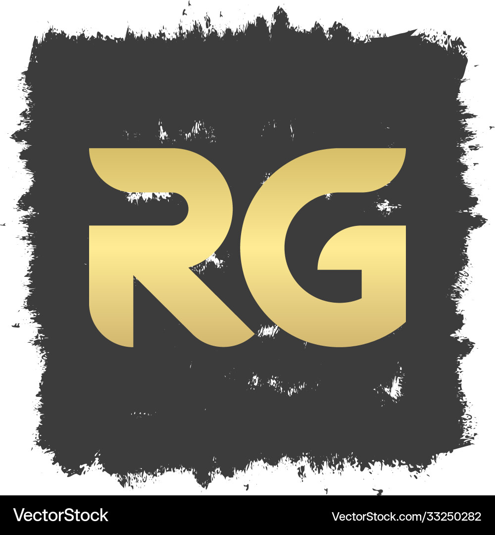 Logo gold letter design with simple style Vector Image