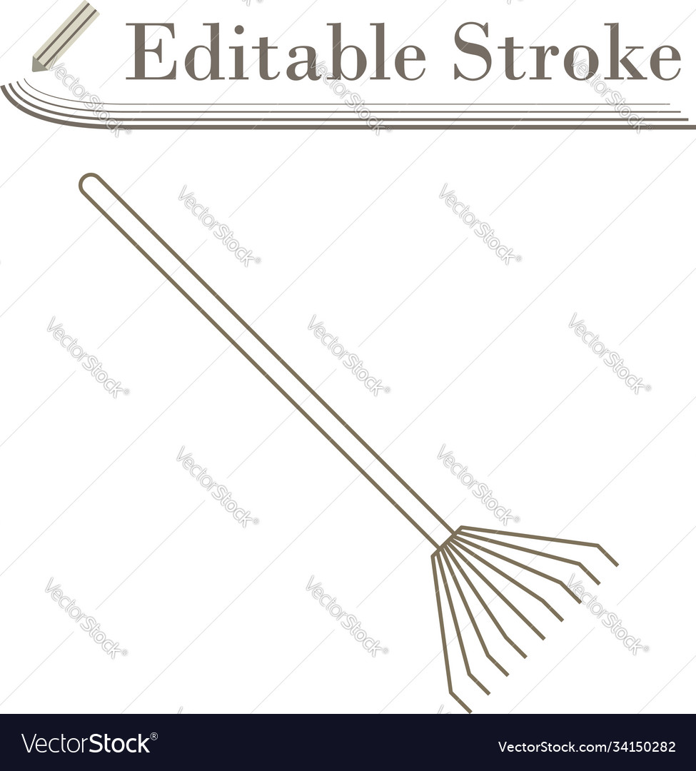Rake icon Royalty Free Vector Image - VectorStock