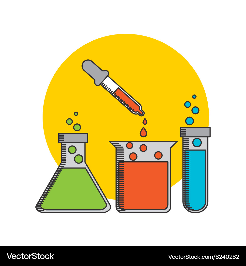 Science lab design Royalty Free Vector Image - VectorStock