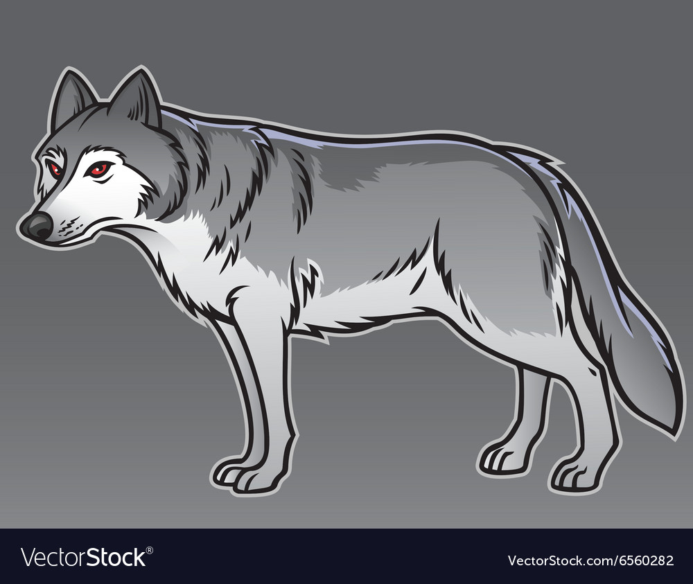 Wolf Royalty Free Vector Image - VectorStock