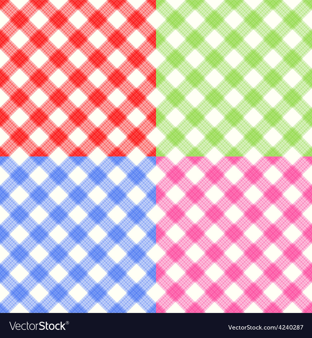 Checkerboard tablecloth seamless pattern Vector Image