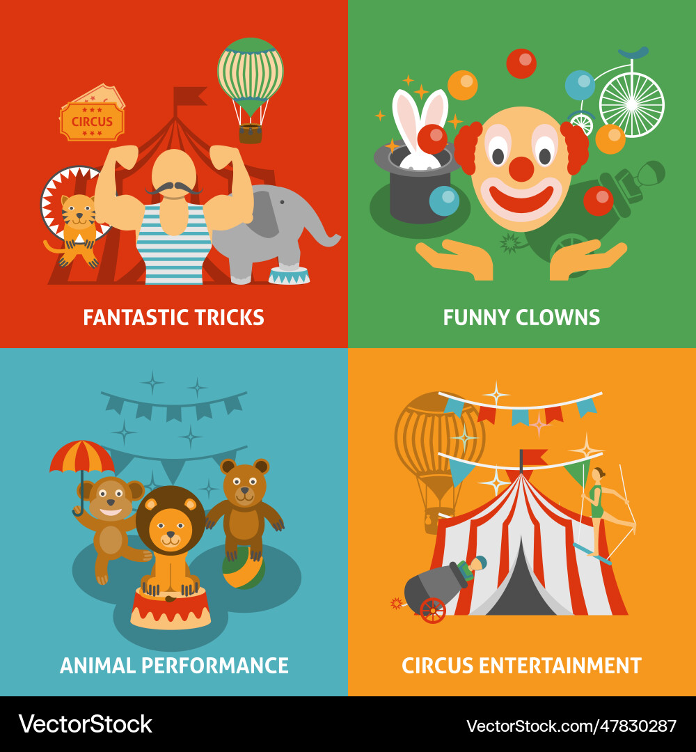 Circus icons set circus icons set Royalty Free Vector Image