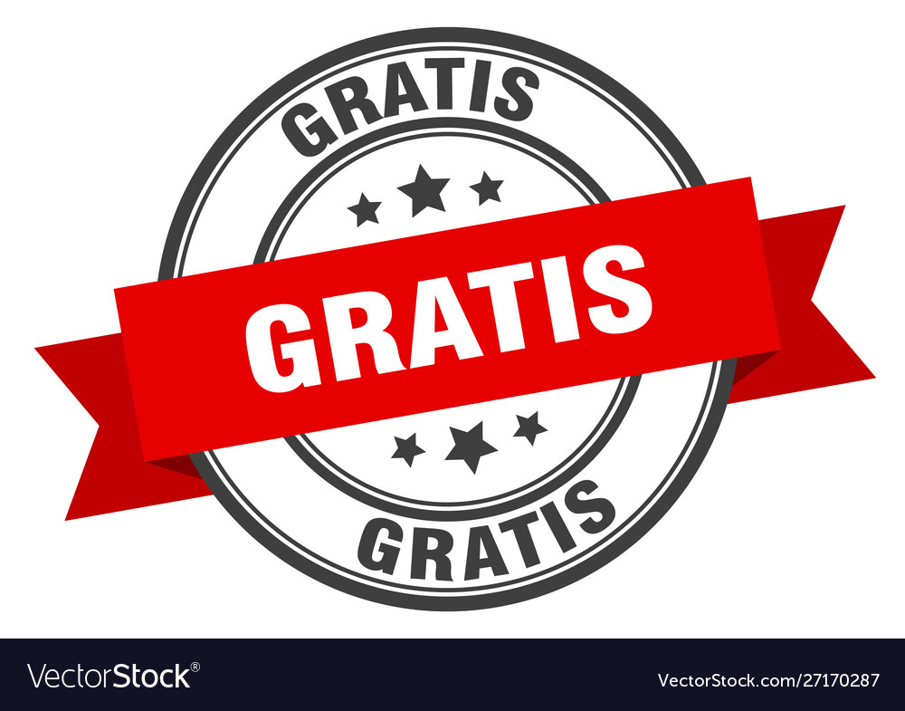 Gratis label gratis red band sign gratis Vector Image Gratis label gratis red band sign gratis Vector Image