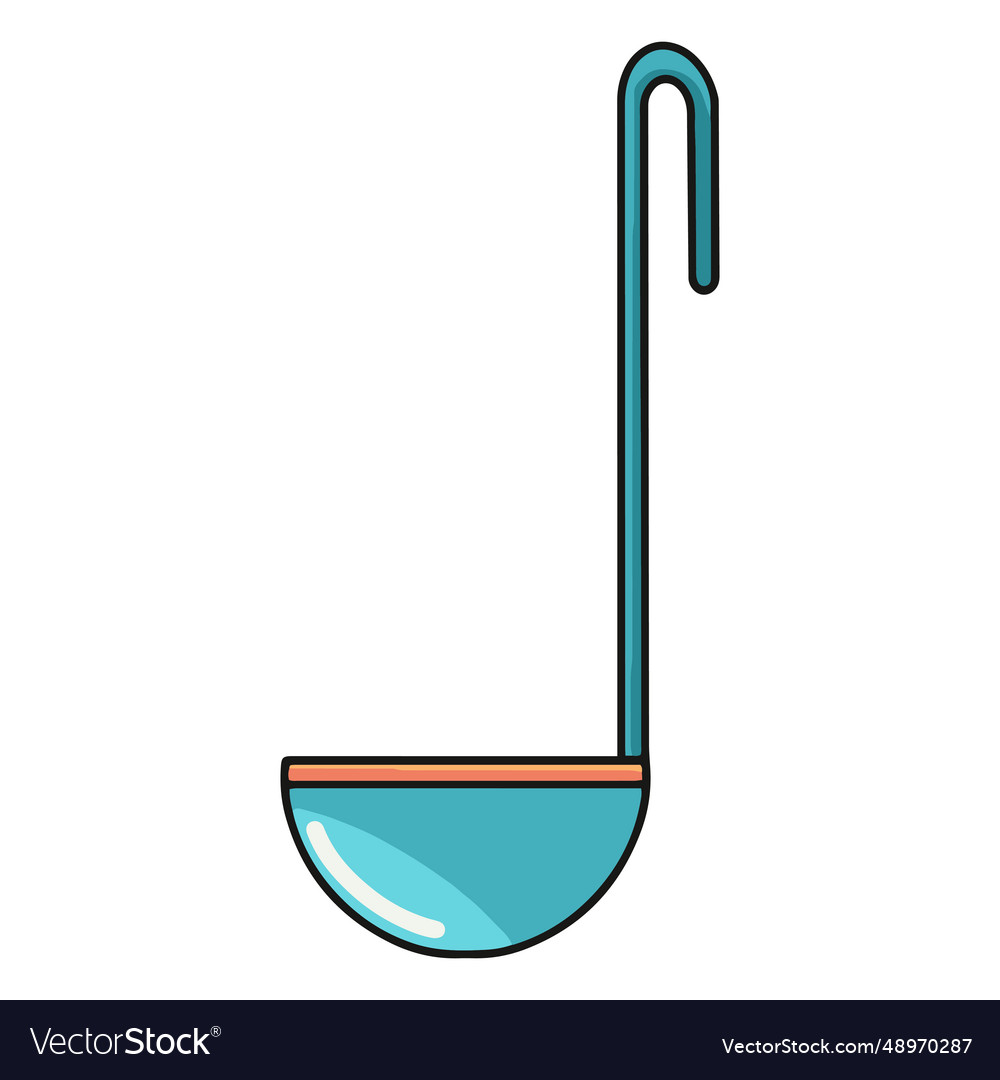Serving spoon Royalty Free Vector Image - VectorStock