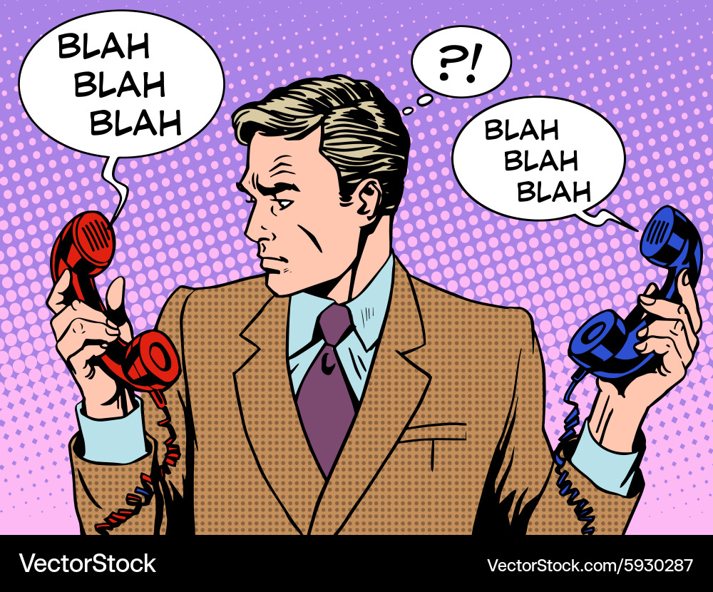 Spam phone bad call business communications Vector Image