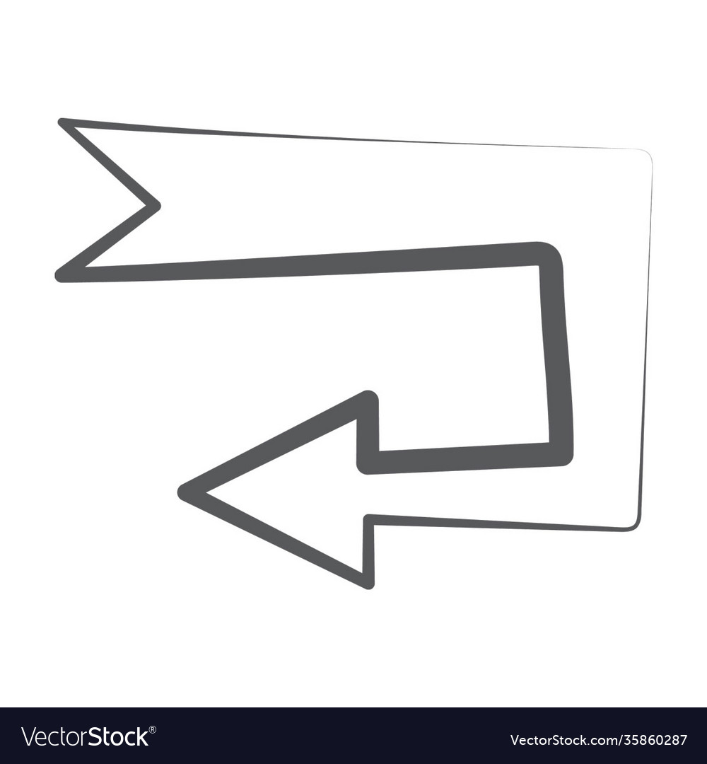 Turn left Royalty Free Vector Image - VectorStock