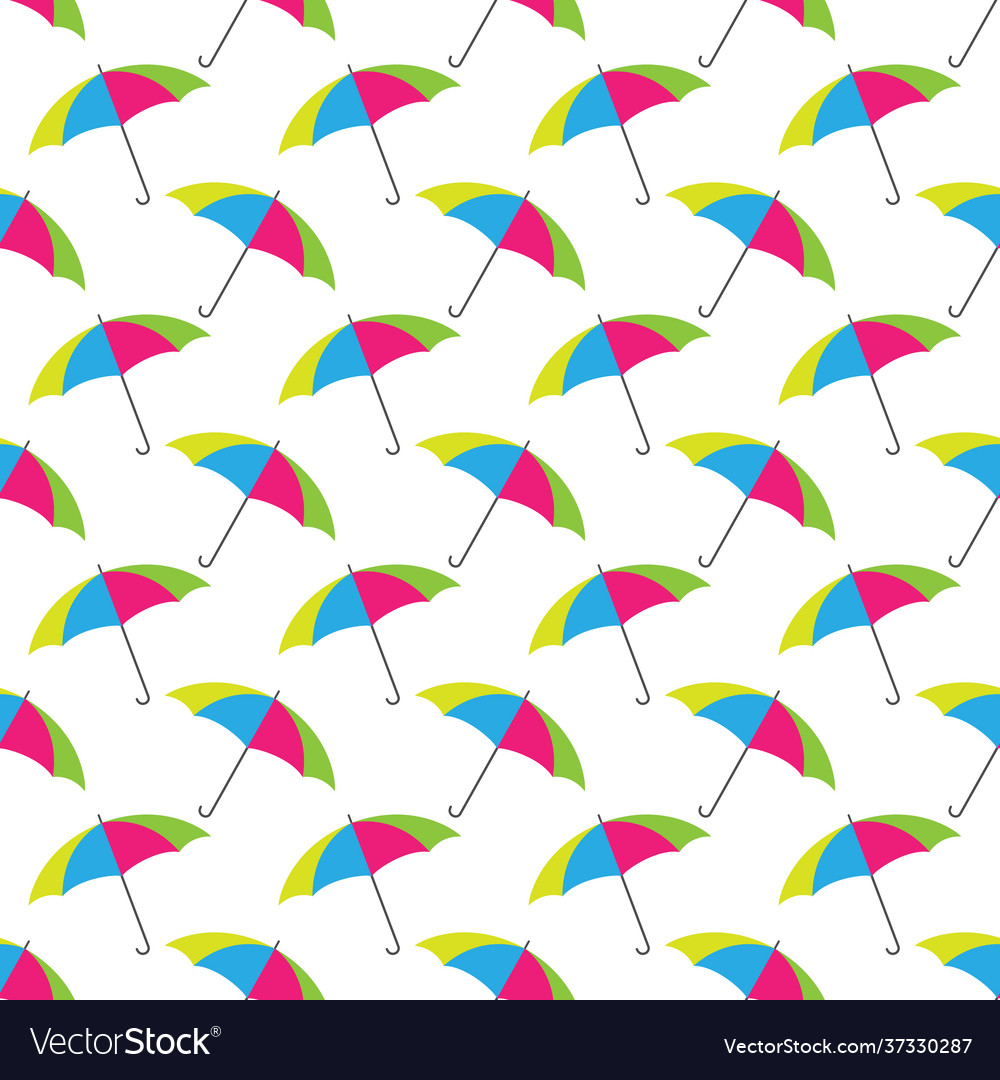 Umbrella seamless pattern for texture textiles Vector Image