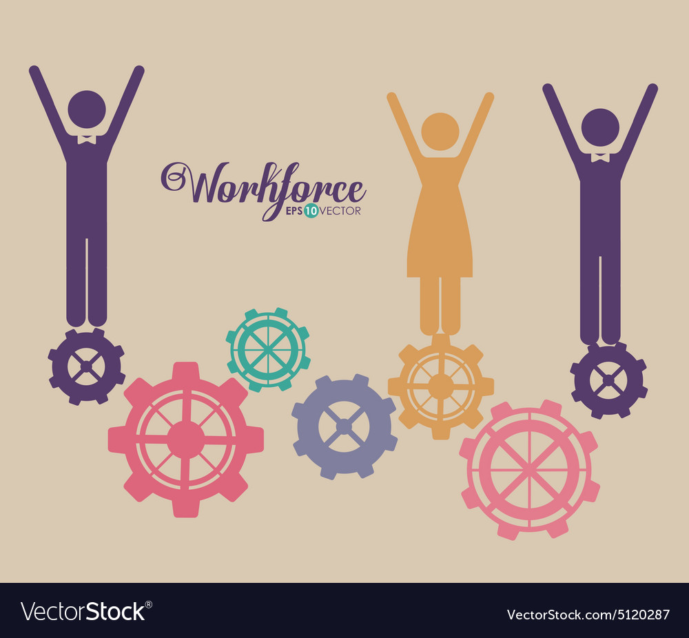 Workforce design Royalty Free Vector Image - VectorStock