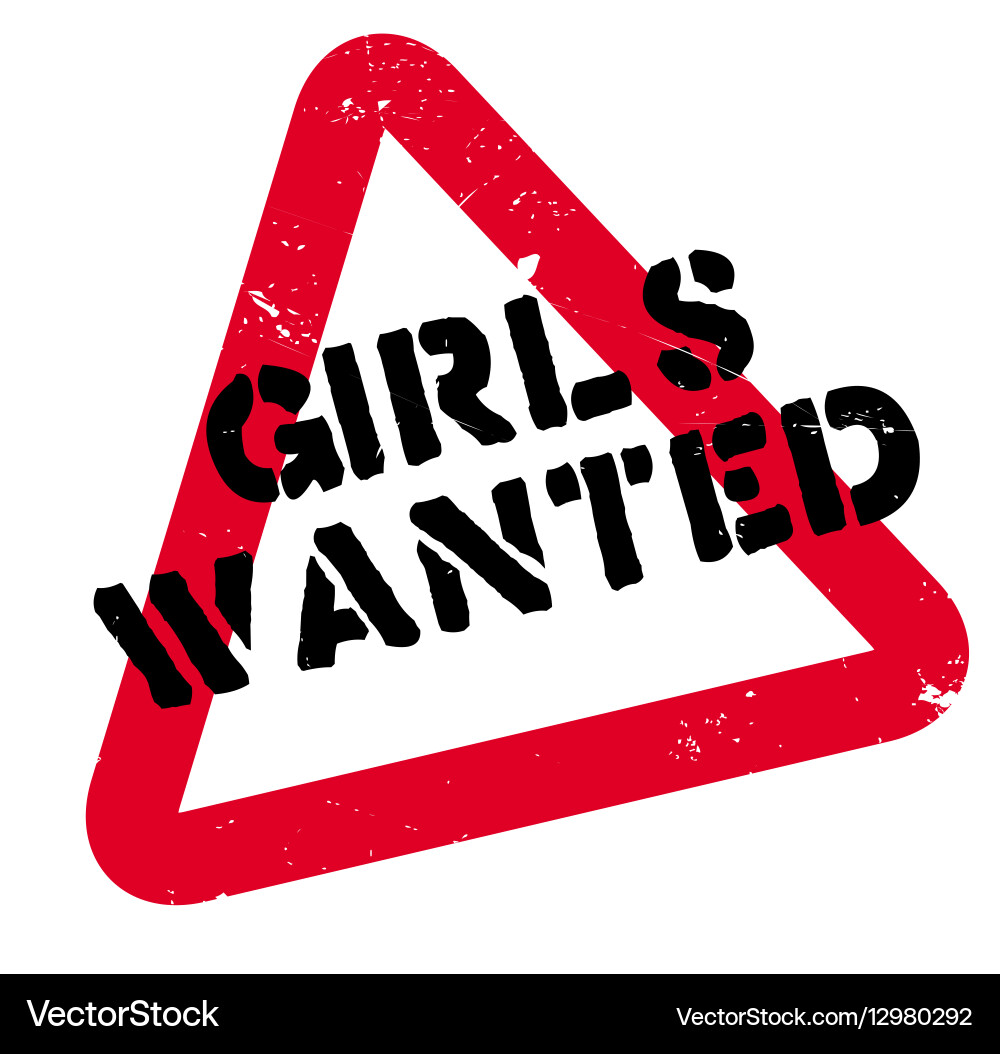 Girls wanted rubber stamp Royalty Free Vector Image