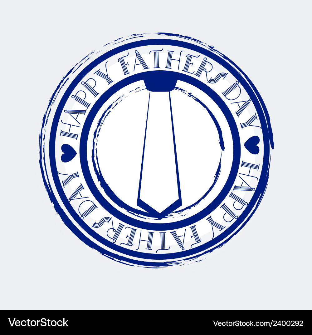 Happy fathers day icon over white background Vector Image