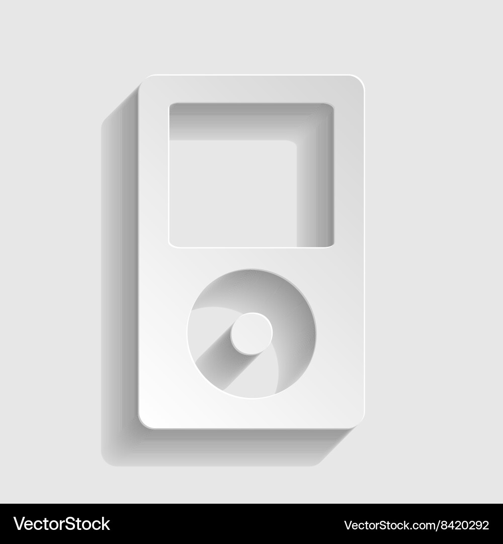 Portable music device Royalty Free Vector Image