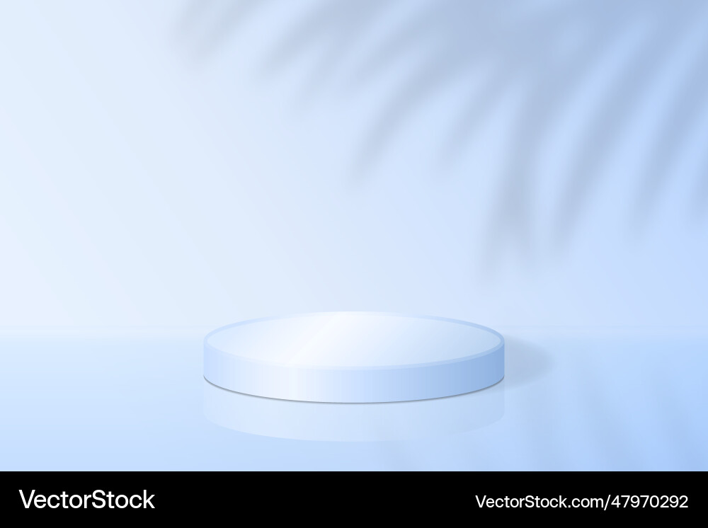 Realistic 3d round podium for product Royalty Free Vector