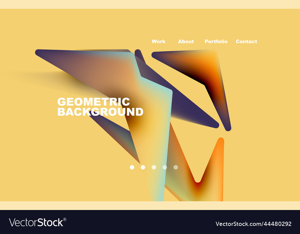 Shards shape composition abstract background web Vector Image