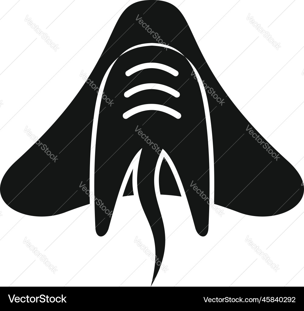 Stingray manta icon simple underwater Royalty Free Vector