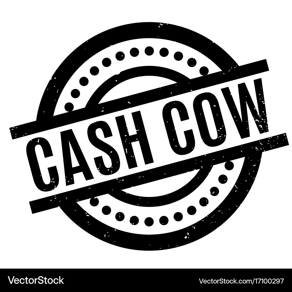 Cash cow rubber stamp Royalty Free Vector Image
