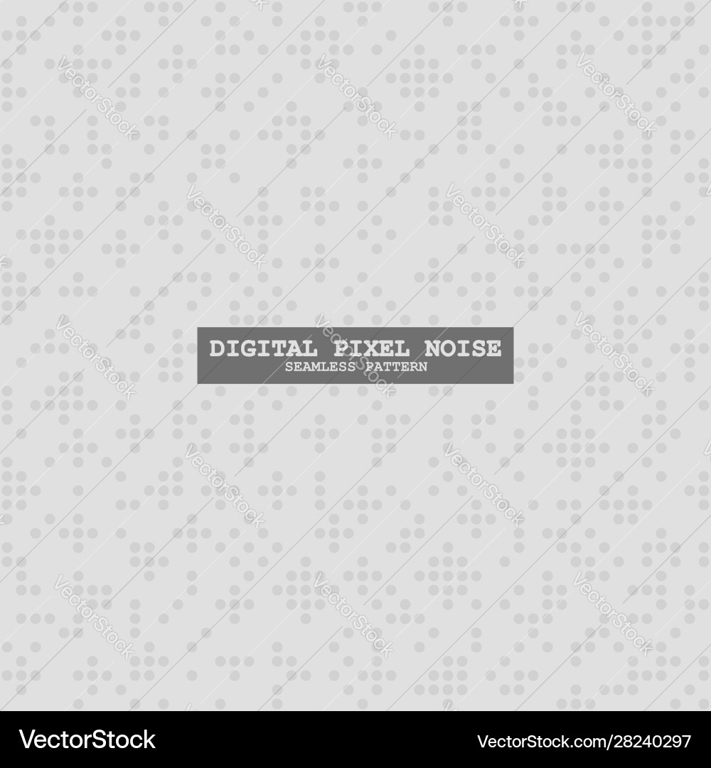 Digital seamless round dotted white noise pattern Vector Image