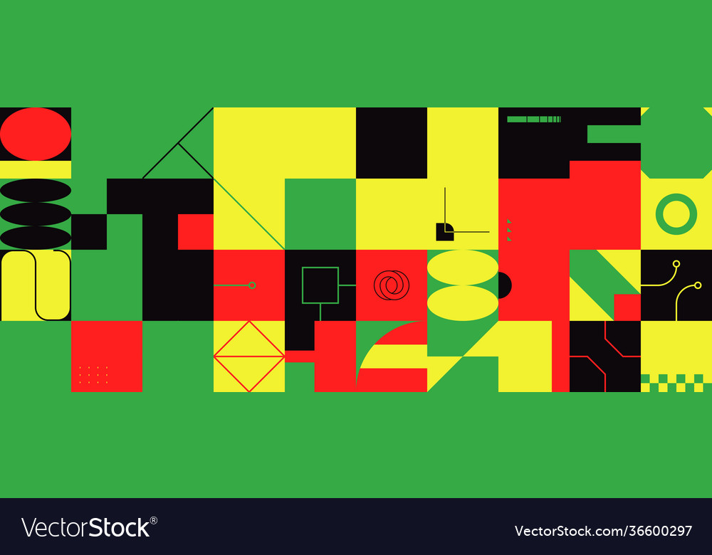 Horizontal abstract pattern design Royalty Free Vector Image